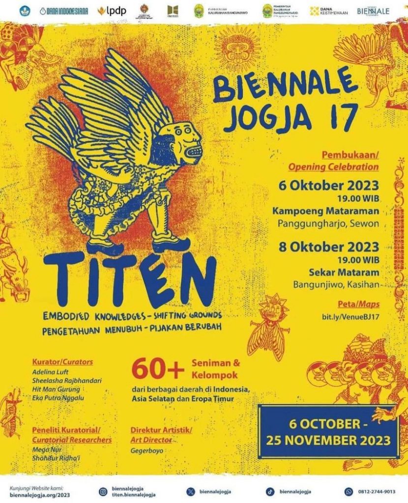 BIENNALE JOGJA 17 (06 Oktober-25 November 2023) - Dinas Pariwisata Daerah Istimewa Yogyakarta