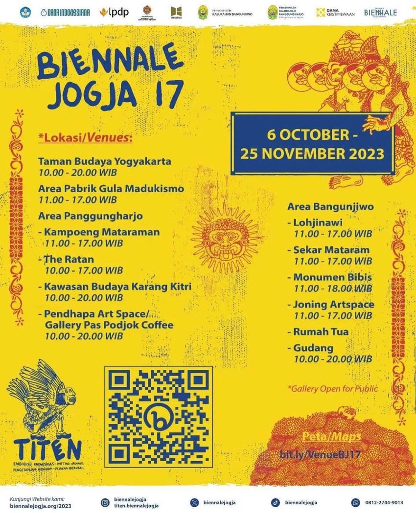 BIENNALE JOGJA 17 (06 Oktober-25 November 2023) - Dinas Pariwisata Daerah Istimewa Yogyakarta
