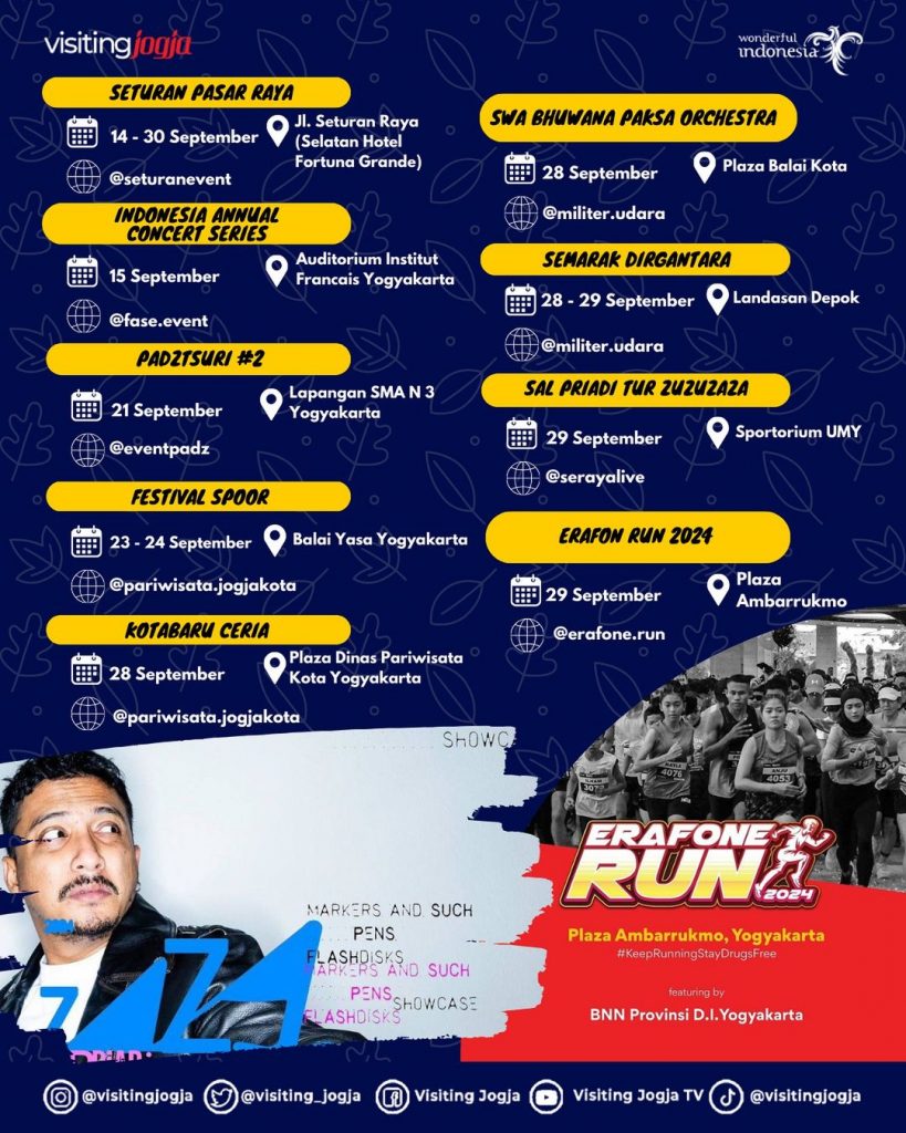 Calendar of Event September 2024 - Dinas Pariwisata Daerah Istimewa ...