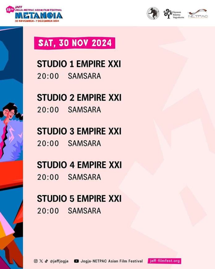 Jadwal Pemutaran Film JAFF19 (30 November - 7 Desember 2024) - Dinas ...