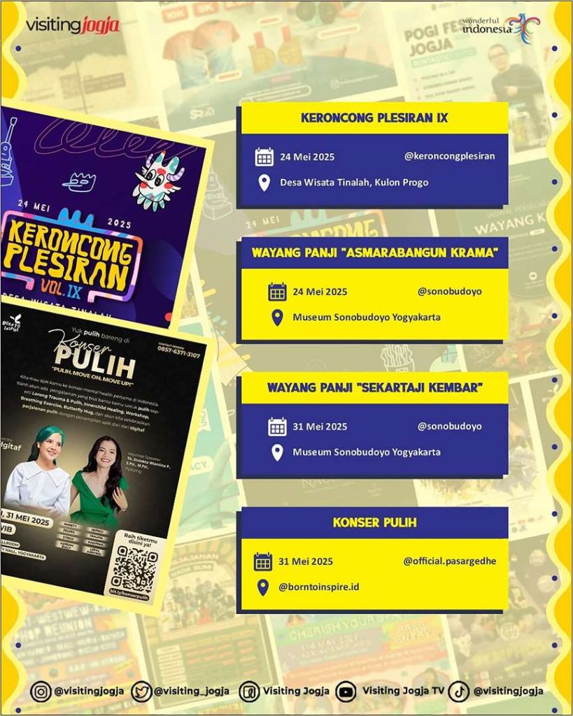 Calendar of Event Mei 2025 - Dinas Pariwisata Daerah Istimewa Yogyakarta