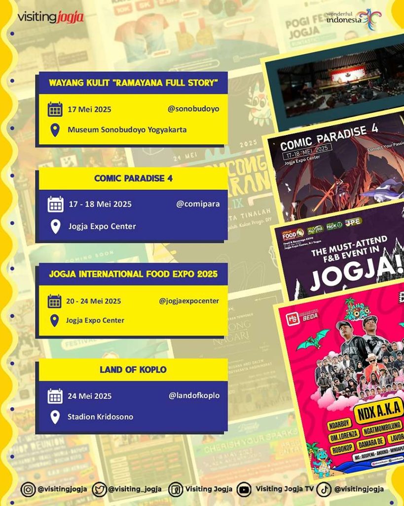Calendar of Event Mei 2025 - Dinas Pariwisata Daerah Istimewa Yogyakarta