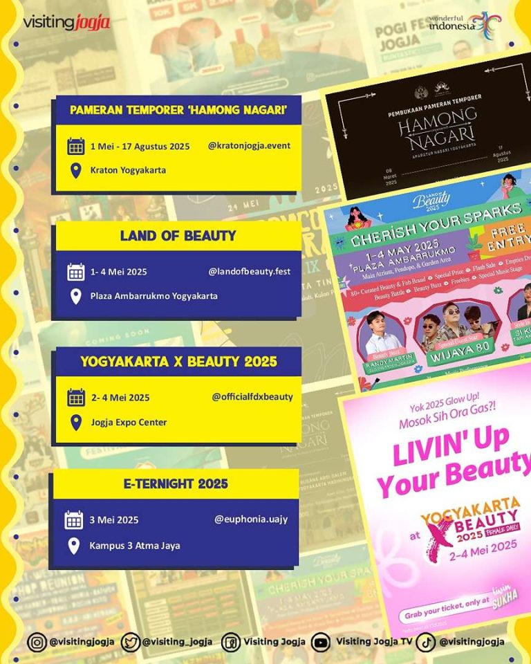 Calendar of Event Mei 2025 - Dinas Pariwisata Daerah Istimewa Yogyakarta