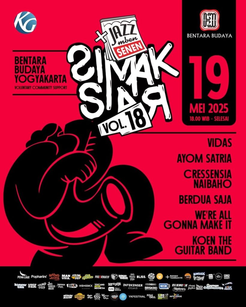 Simak Siar Vol. 18 "Jazz Mben Senen& Bentara Budaya Yk" (19 Mei 2025) - Dinas Pariwisata Daerah ...