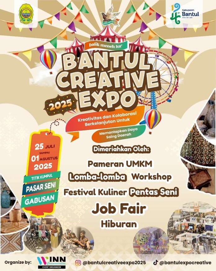 Bantul Creative Expo 2025 (25 Juli - 01 Agustus 2025) - Dinas Pariwisata Daerah Istimewa Yogyakarta